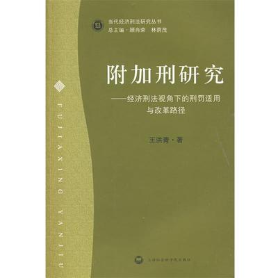 【正版】附加刑研究 经济刑法视角下的刑罚适用与改革路径 王洪青