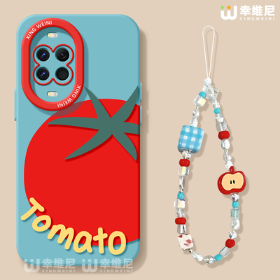 适用华为nova15手机壳女款nova13pro保护套novo12全包11硅胶9/8/7防摔10se活力版ultra创意番茄hi软nova14pro