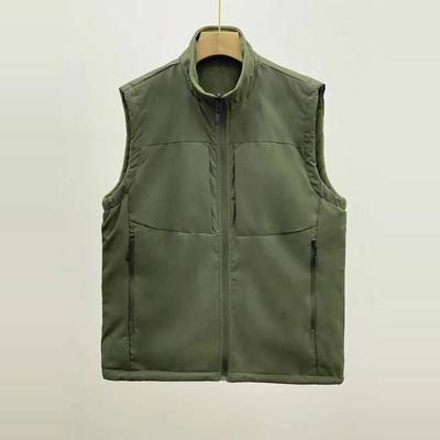 加绒加厚保暖防风防水立领马甲