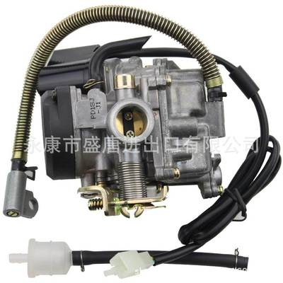 PD18 18mm化油器适配4冲程GY6 49&50cc 139q 139qmA ATV踏板车
