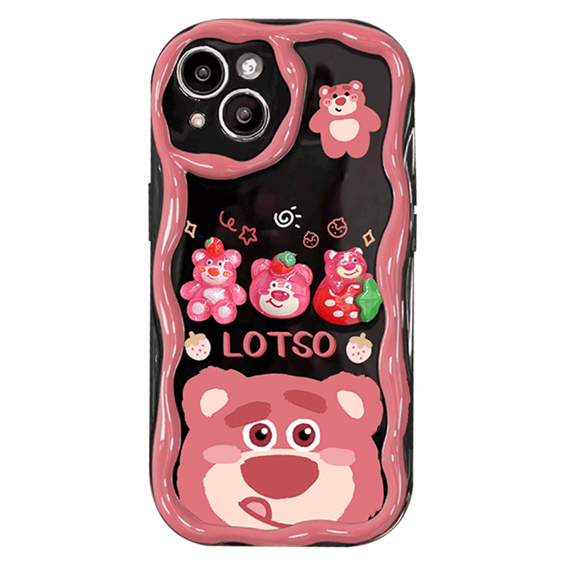 立体草莓熊适用vivo手机壳