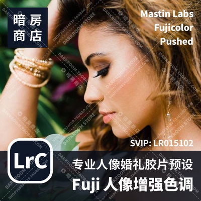 Fuji Pushed 富士胶片色调 Mastin Labs 暗房商店婚礼人像预设