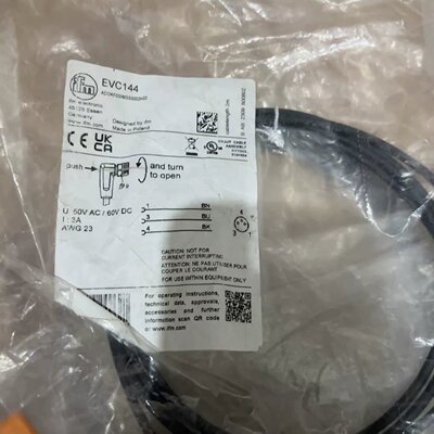 议价EVC144 传感器线缆，M8三芯，弯头可维修