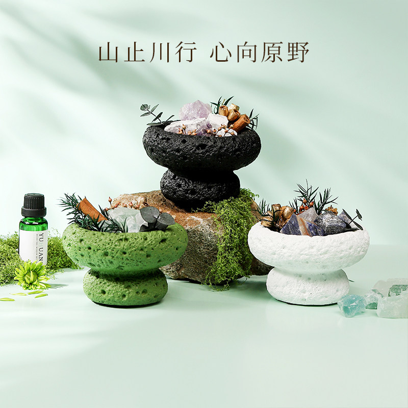 无火香薰精油扩香晶石摆件室内持久留香安神卧室香氛创意生日礼物