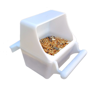 鹦鹉鸟用食盒防撒带盖子鹉林