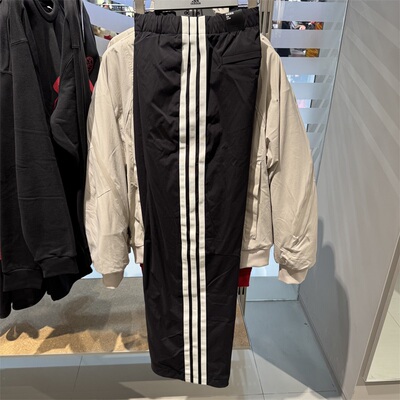 adidas阿迪达斯男裤2025春季新款运动休闲宽松透气直筒长裤JL6082