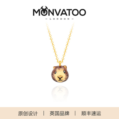 MONVATOO熊项链送男女友生日礼物