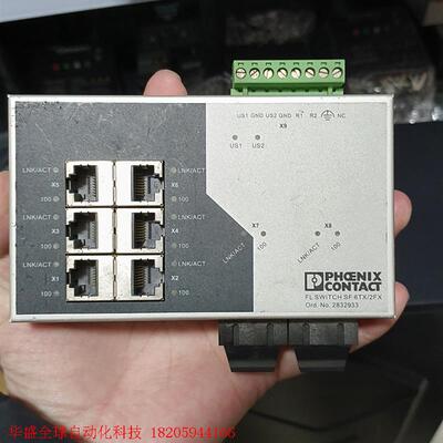 菲尼克斯交换机2832933,2光口6电口成色充新需要的密