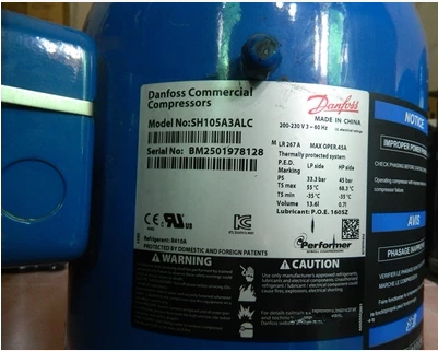 SH105A3ALC SH105A4ALC SH105A9ALC原装丹佛斯9匹空调压缩机R410A