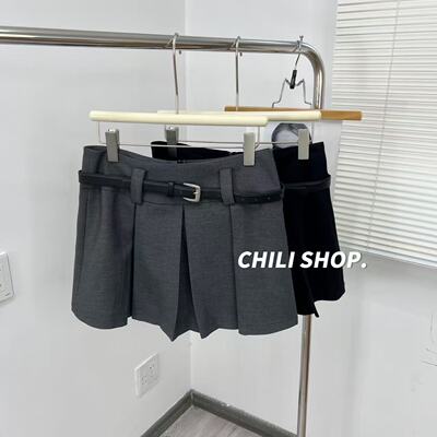 【英英Chili】bu退 韩系DA百褶减龄百搭休闲设计半身短裙 08.20