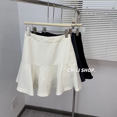 【英英Chili】bu退 韩系减龄休闲天丝凉感设计师款百搭伞裙 04.10