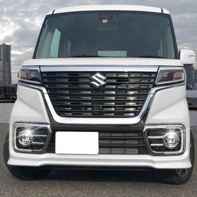 适用于铃木Spacia Custom MK53S改装前雾灯专用电镀装饰亮框