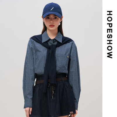 HOPESHOW红袖衬衫89125290306