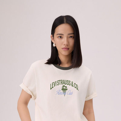 Levi's李维斯26年春夏女士美式休闲印花T恤006QB-0000
