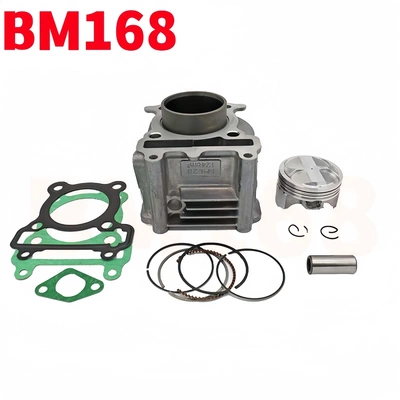 摩托车发动机配件 劲战LH125T-CBWS125改175气缸套缸活塞环58.5mm