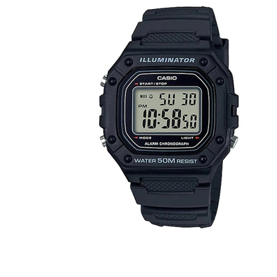 卡西欧手表男复古小方块表W-218H