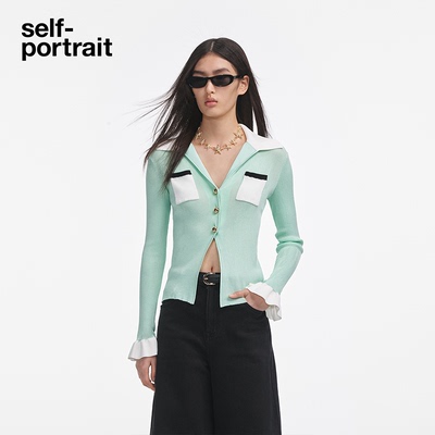 self-portrait罗纹针织