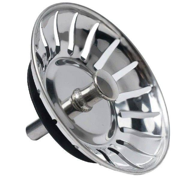 80mm Kitchen Sink Strainer Waste Drain Plug Stainless Steel | Compassup ...