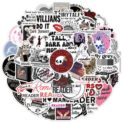 50张/套Dark Romance Reader涂鸦贴纸好看手机笔记本个性装饰贴纸