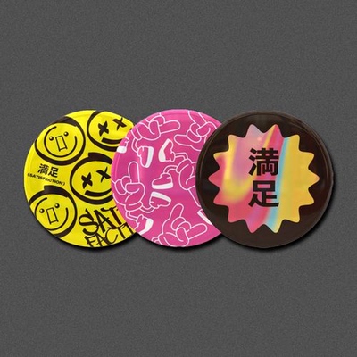 SATISFACTION 图案徽章套组（3种类）【HARDCORE TANO*C】