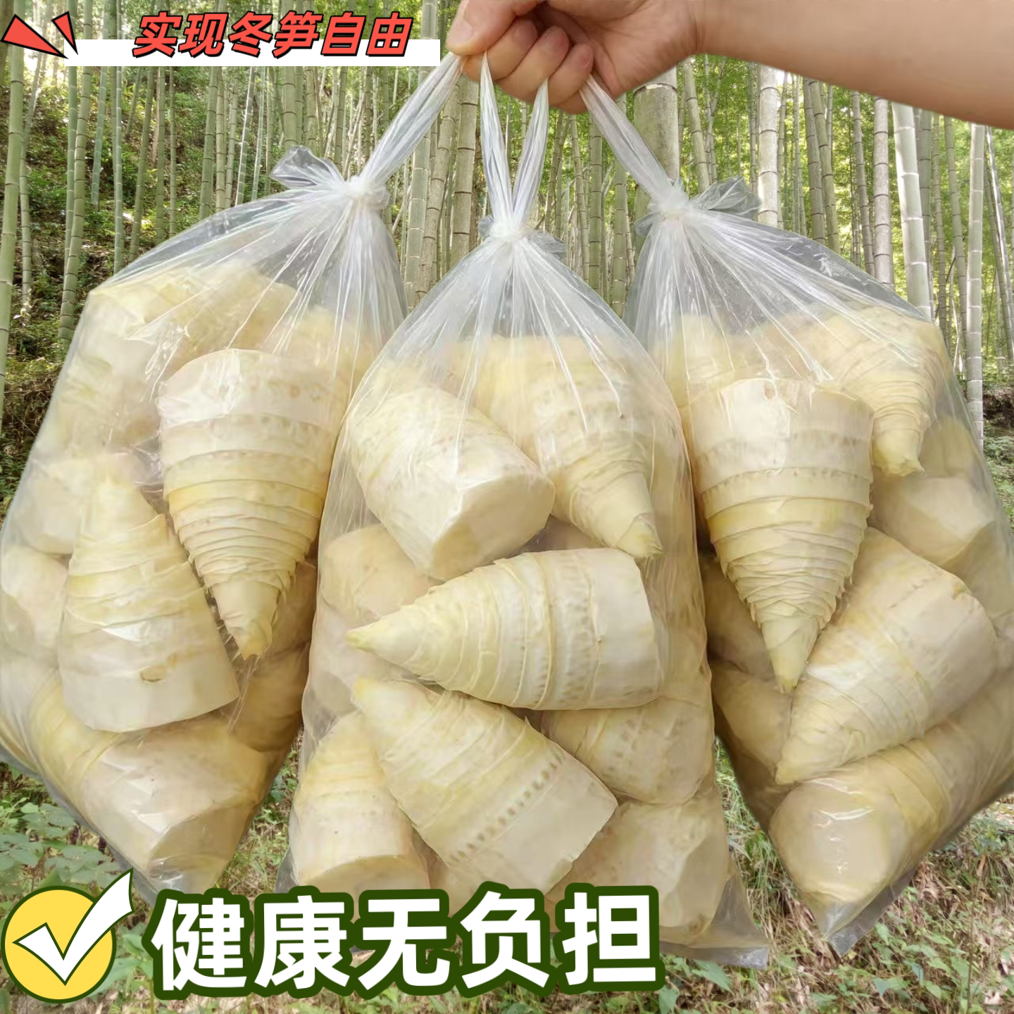 爱杰鑫江西乐安冬笋新鲜竹笋袋装特产整箱20袋应季新鲜冬笋马蹄笋
