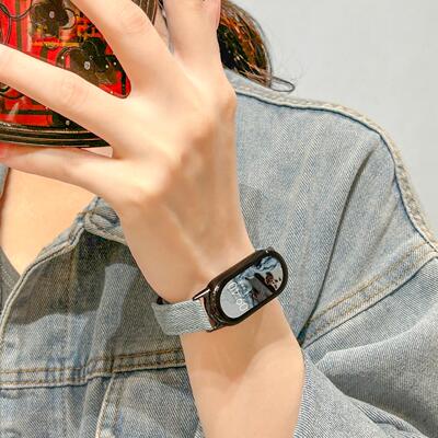 适用小米复古牛仔风秋冬潮女磁吸