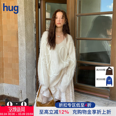 ICEDUST立体麻花宽松套头毛衣