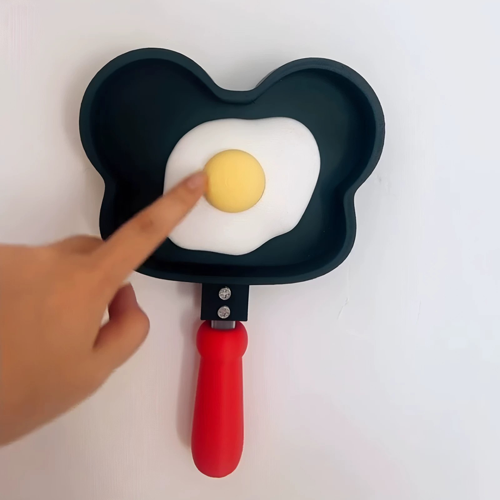 可爱卡通开关边框套煎锅烤肠煎蛋造型3d打印开关新家装饰品遮丑用