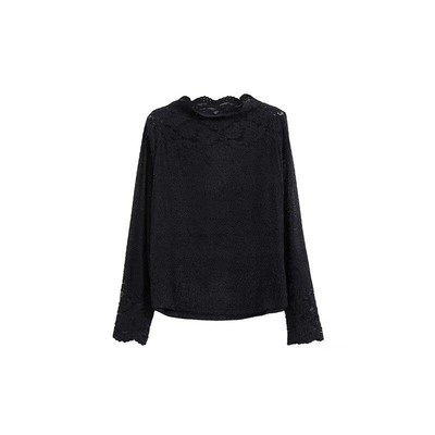 【陈书婷专享】蕾丝打底长袖内搭毛衫21201#