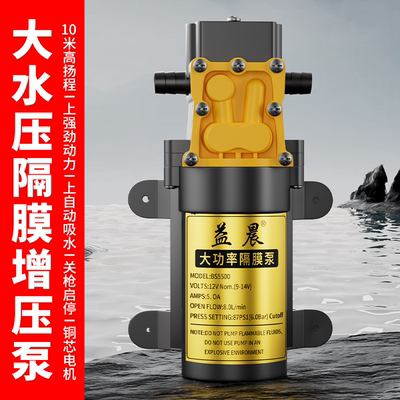 益晨12V电动喷雾器高压水泵