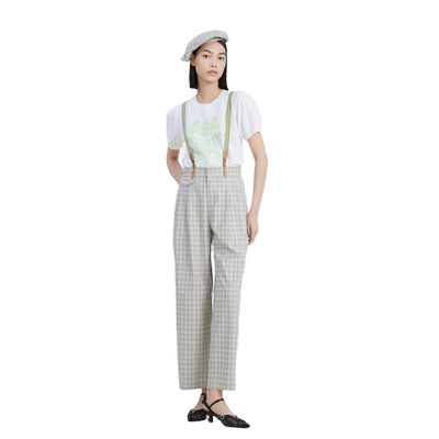 谜底宽松直筒裤女2023夏