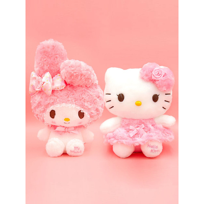 MINISO名创优品三丽鸥圣诞送女友毛绒公仔HelloKitty美乐蒂玩偶