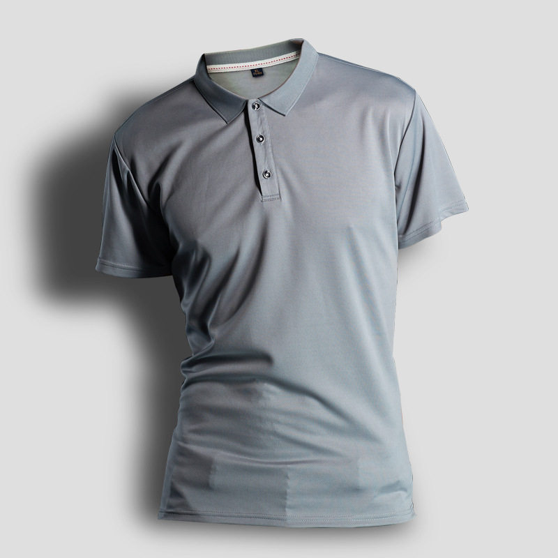 定做纯色速干广告衫翻领短袖T恤 夏季薄款T-shirt运动polo衫定制