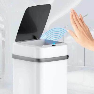 Kitchen Trash Bin 13L Bathroom Touch Trash Can In The Toilet