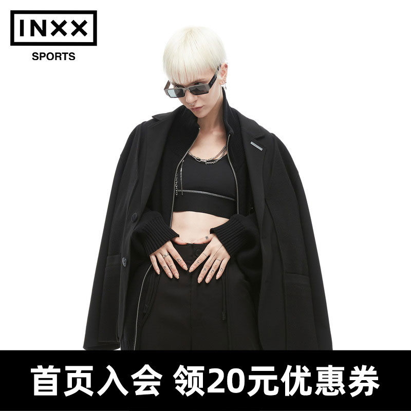 INXX SPORTS秋季宽松时尚百搭个性小众西装领短款外套男女同款潮_虎窝淘