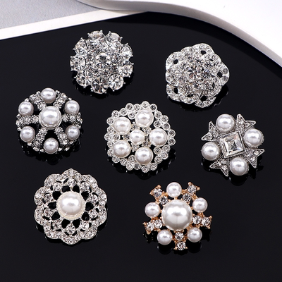 女法式小香风名媛风毛衣开衫貂皮大衣外套纽扣装饰珍珠水钻金扣子