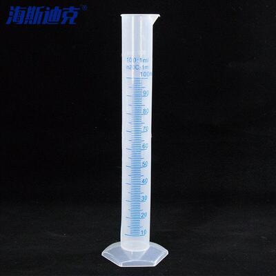 海斯迪克gnjz-5269塑料量筒PP量筒蓝线印度量筒测量量筒刻度量筒1