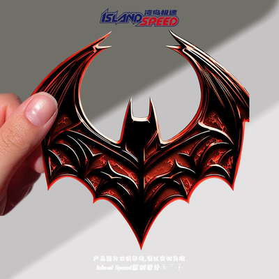 蝙蝠侠Batman标志汽车贴纸DC漫画黑色标识电影周边车贴电车贴花