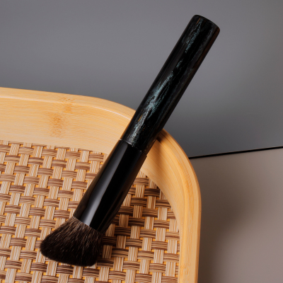 夏彩堂大漆 暗夜北极 动物毛花根灰鼠尾毛动物毛斜平粉饼刷化妆刷