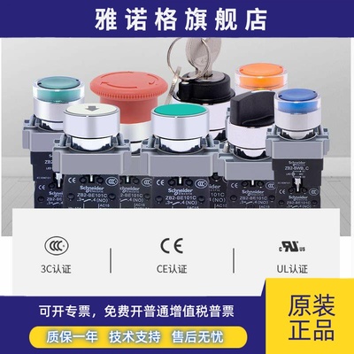 施耐德XB2-BC31C大头BW33M5C带灯BS542C紧急停止BD33旋钮按钮开关