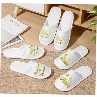 1pair Team Bride Slippers for Bachelorette Party Supplies Br