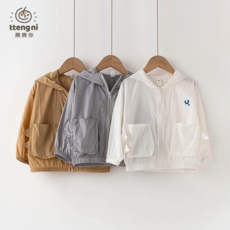 宝宝防晒衣夏季薄款可爱男宝透气外套婴儿防晒衣服小童夏装皮肤衣