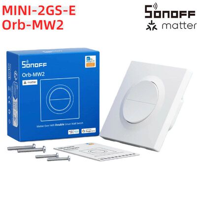 SONOFF Orb-MW2 MINI-2GS-E 双路Matter智能墙壁开关