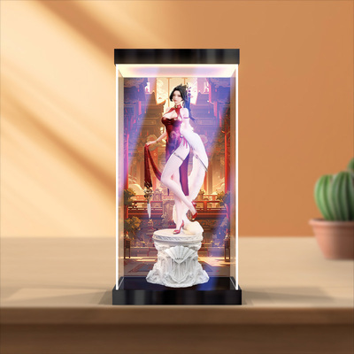 亚克力展示盒适用BearPanda 不知火舞 摆件手办灯箱款收纳柜