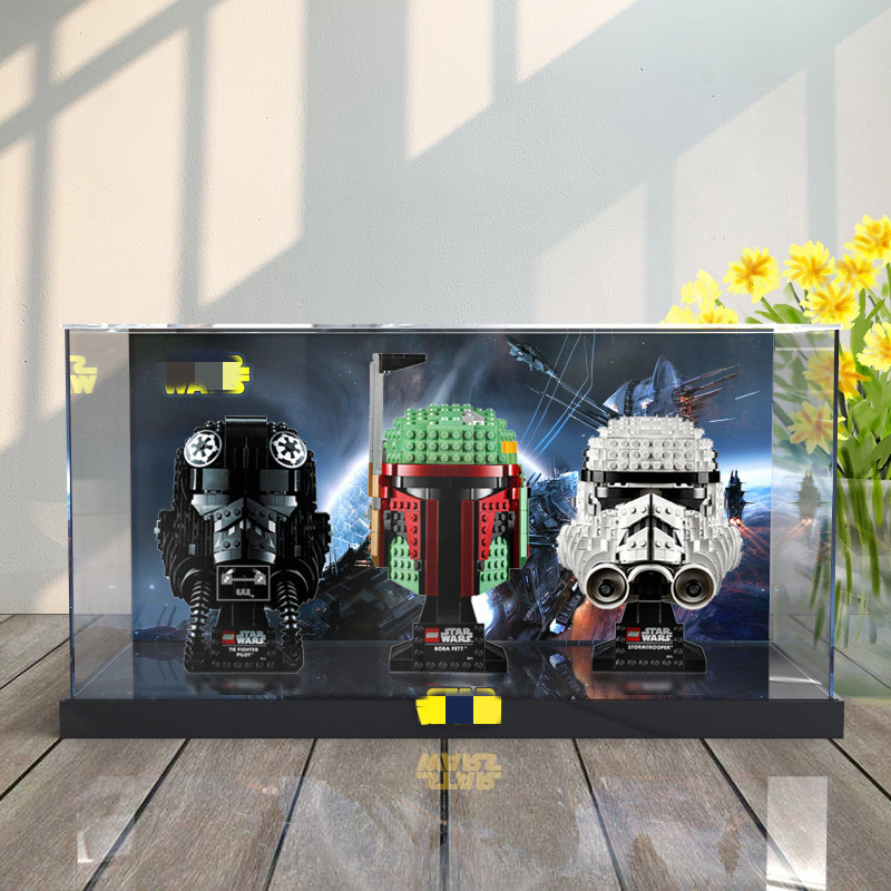 亚克力展示盒75274 75276 75277适用乐高冲锋队星战波巴菲特头盔_虎窝淘