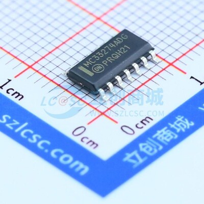 运算放大器 MC33274ADR2G SOIC-14 onsemi(安森美) 电子元件配单
