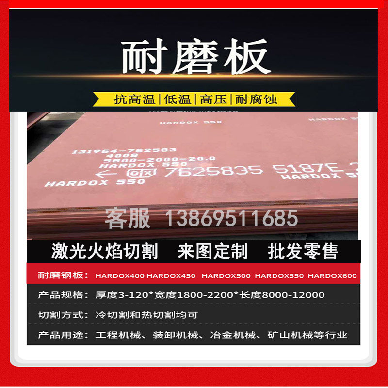 65mn锰耐磨钢板nm360nm400nm500高锰nm13高强度Q345B外贸激光切割_虎窝淘