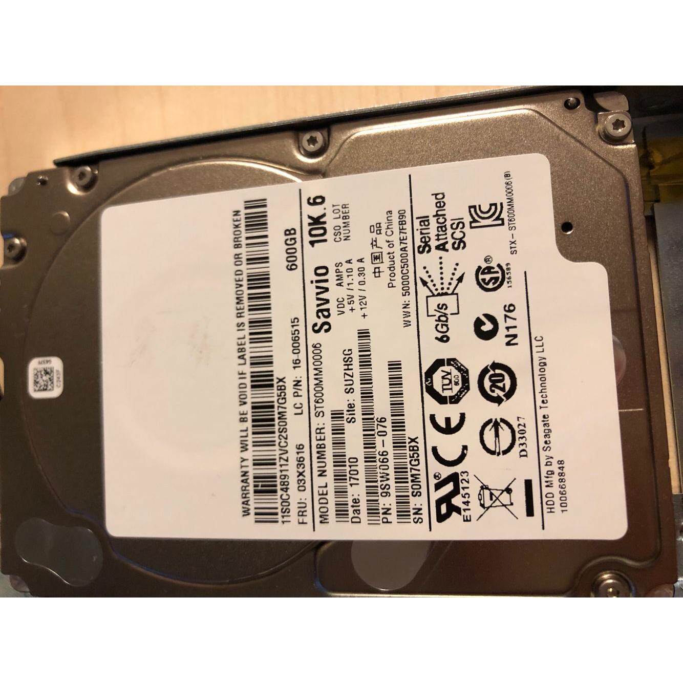 联想 RD630/640/650 硬盘03X3616 600G 2.5 10K SAS ST600MM0006_虎窝淘