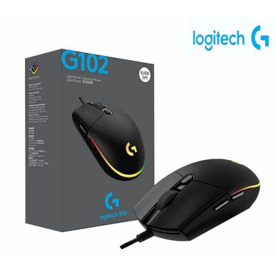 Logitech (G) G102 Gaming Mouse RGB Mouse Lightweight Design