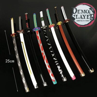 25cm Demon Slayer Katana Swords Kimetsu No Yaiba Samurai Swo